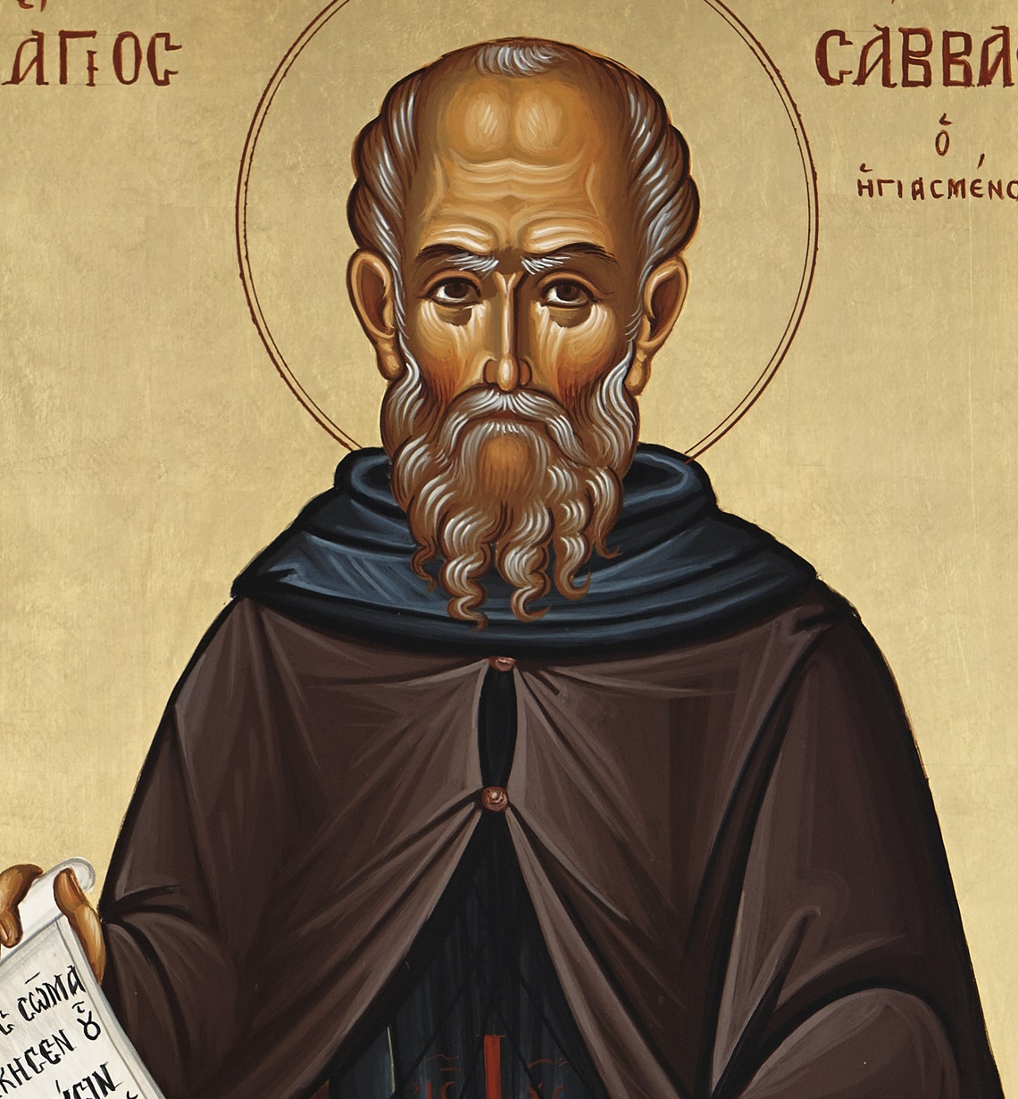 San Sabbas el Santificado San Sabas Icono San Savvas San | Etsy