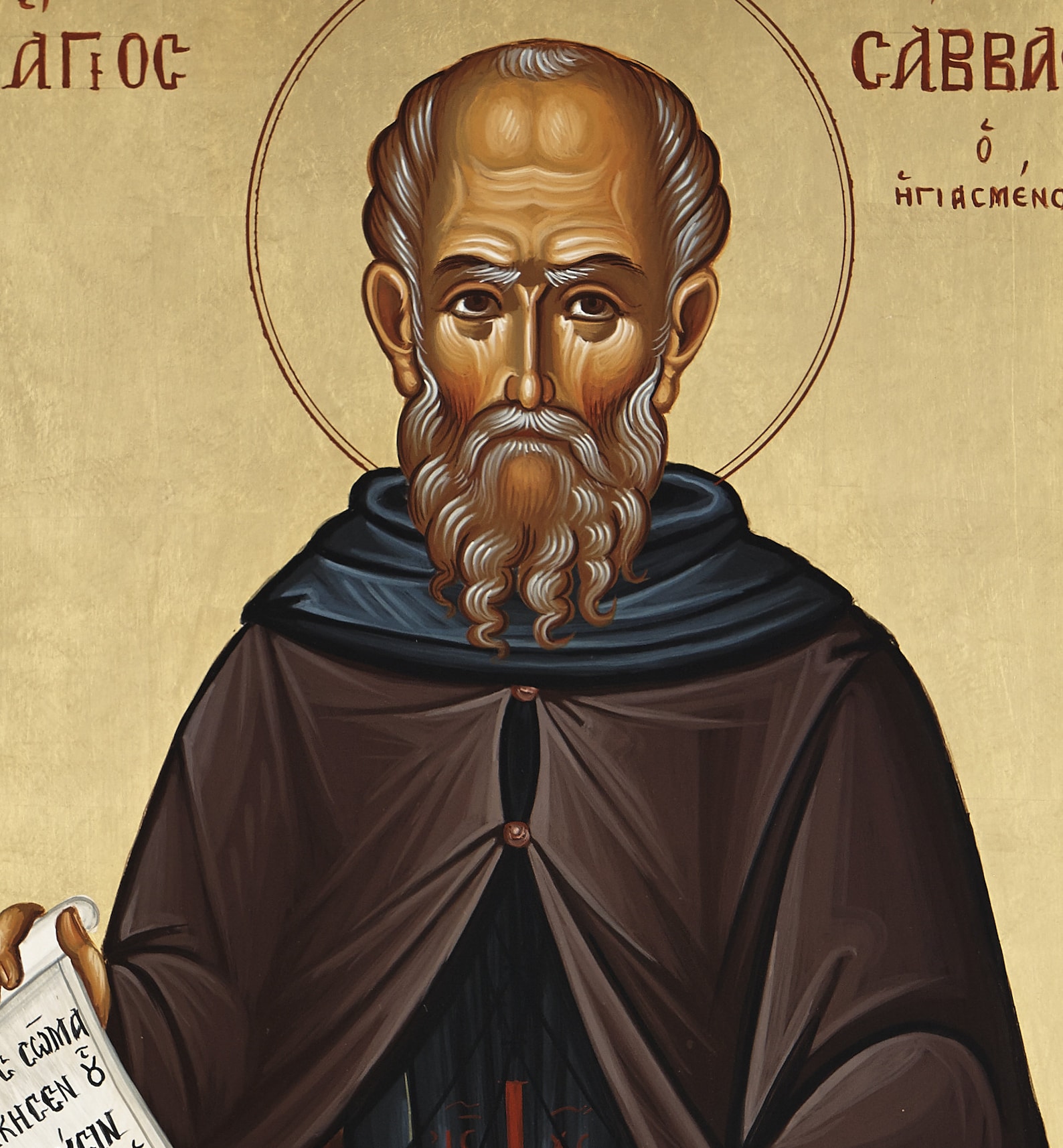 Saint Sabbas the Sanctified St Sabas Icon Saint Savvas St - Etsy