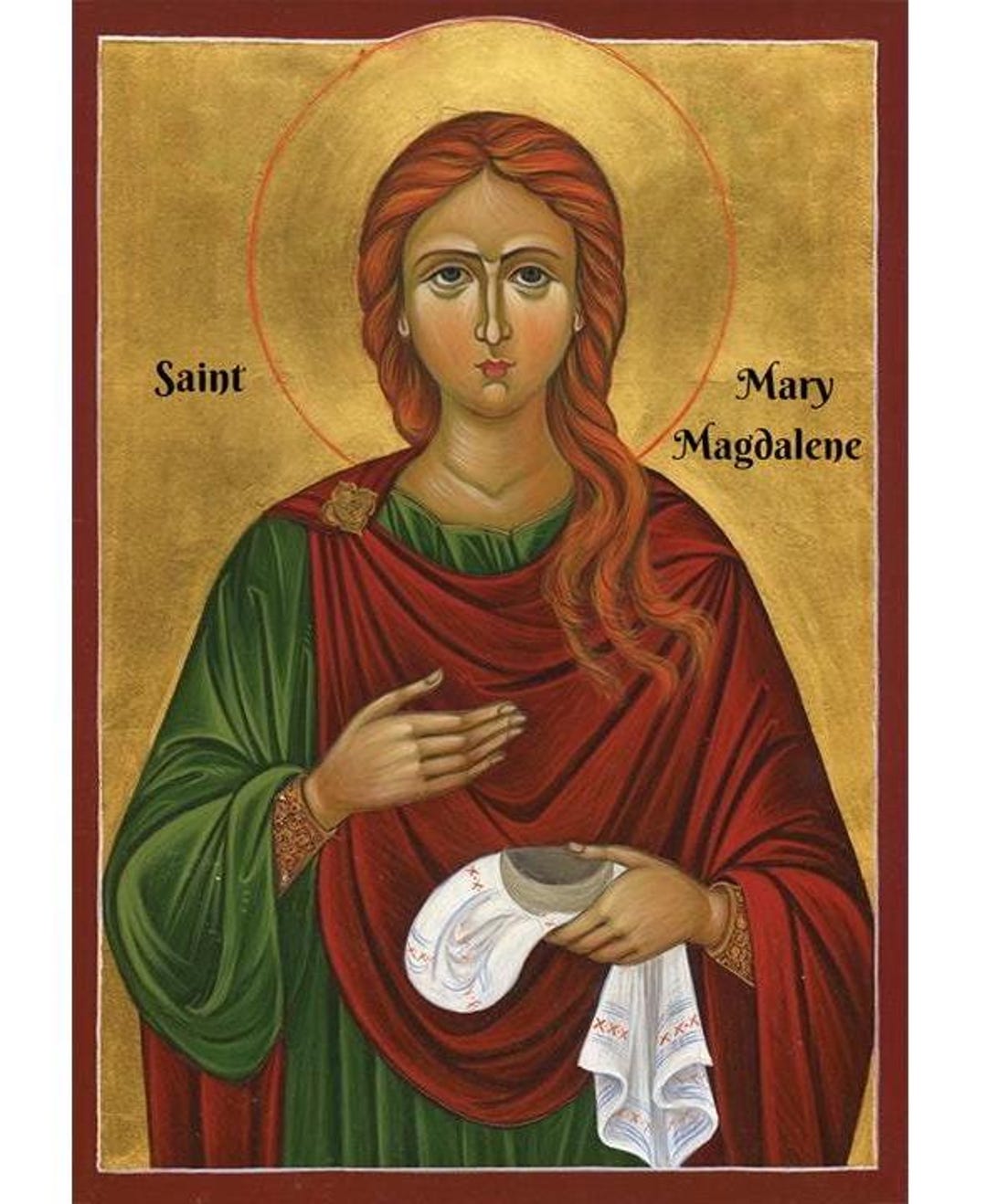 Mary of Magdala, Saint Mary Magdalene Orthodox Icon, St Mary Magdalene ...