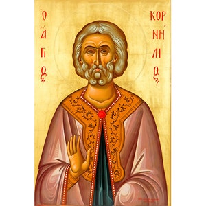 Saint Cornelius Icon, St Cornelius the Centurion, Saint Kornilios ...