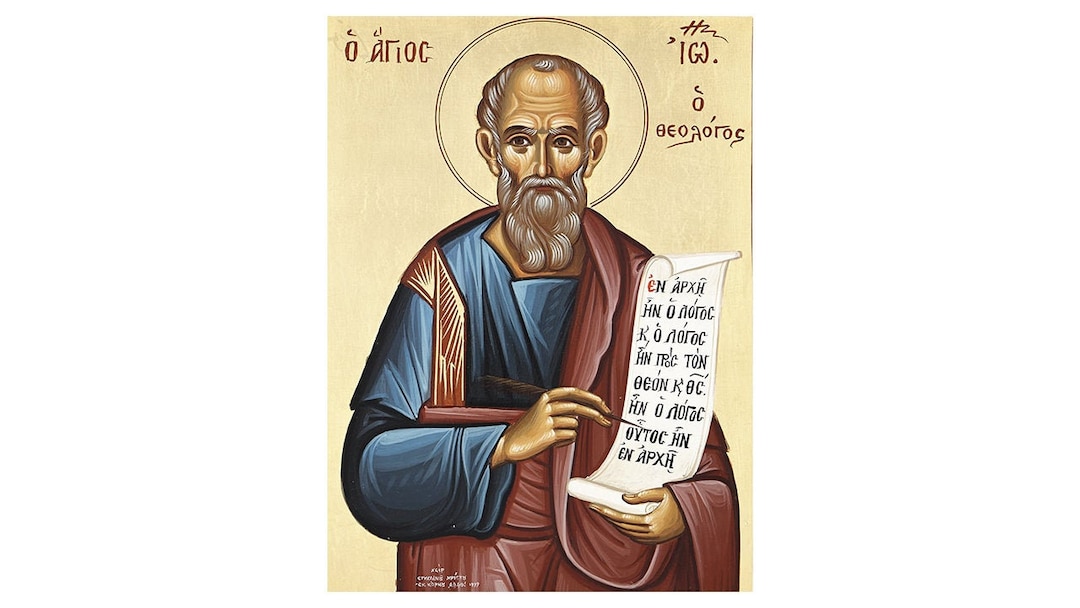 Saint John Evangelist Orthodox Icon, Saint John the Theologian Icon ...