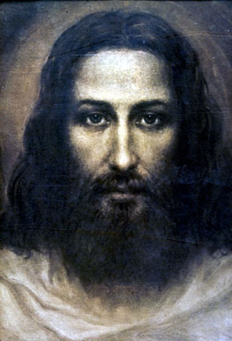 Real Face of Jesus Christ Religious Print Christian Artwork - Etsy