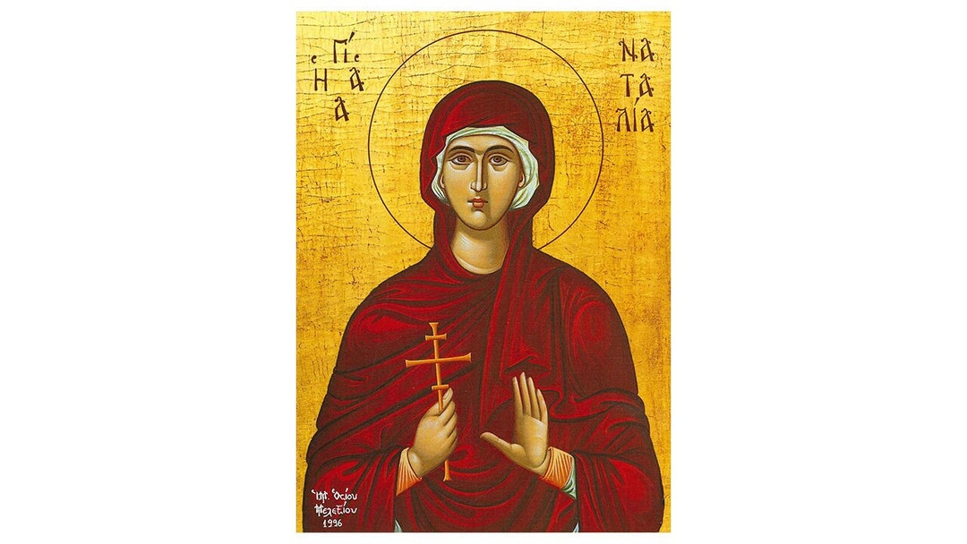 Saint Natalia of Nicomedia Orthodox Icon, Handmade Icon Sainte Natacha ...