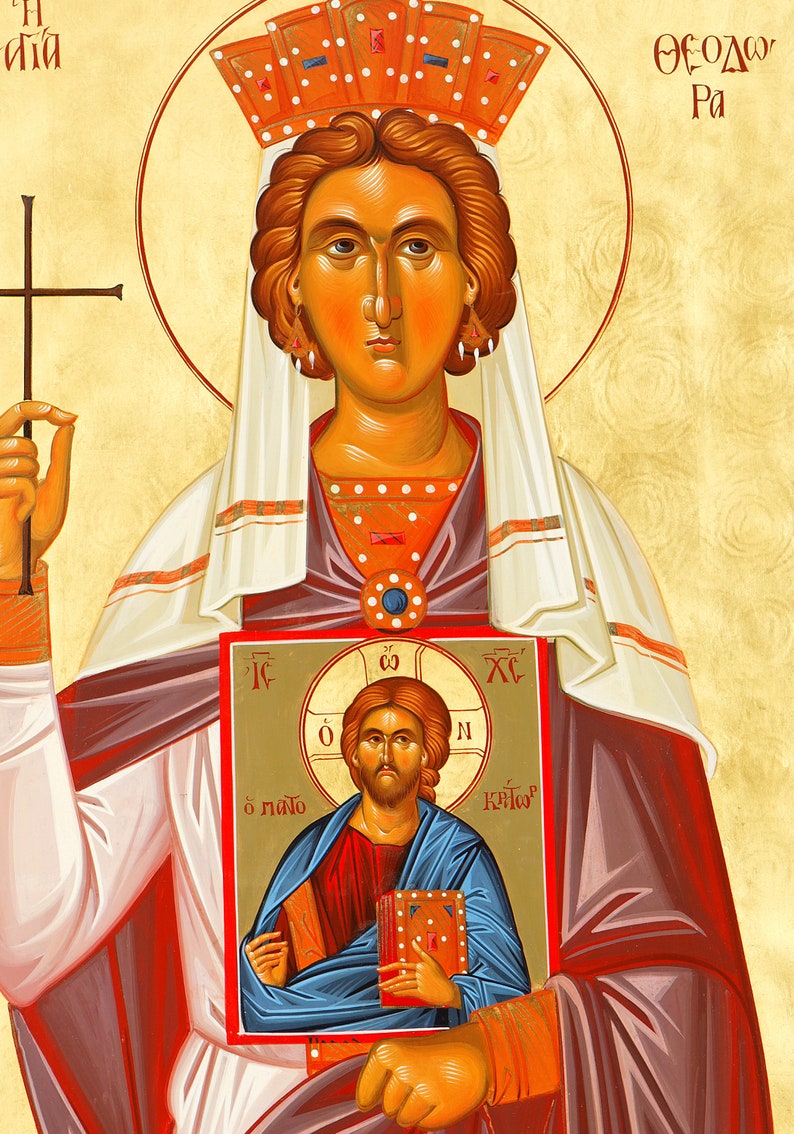 Saint Theodora the Empress, Orthodox Icon St Theophilus, Russian ...