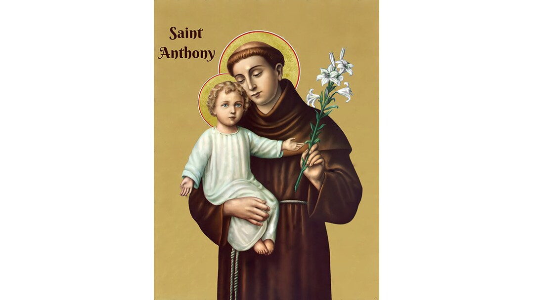 Saint Anthony of Padua Catholic Icon Christian Icon of Saint - Etsy