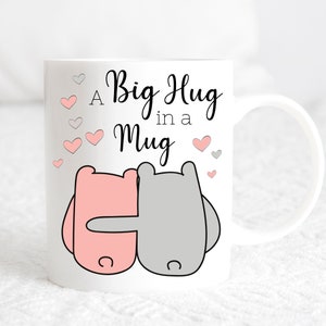 A Big Hug in a Mug Personalised Big Hug in a Mug Thinking of You Mug ...
