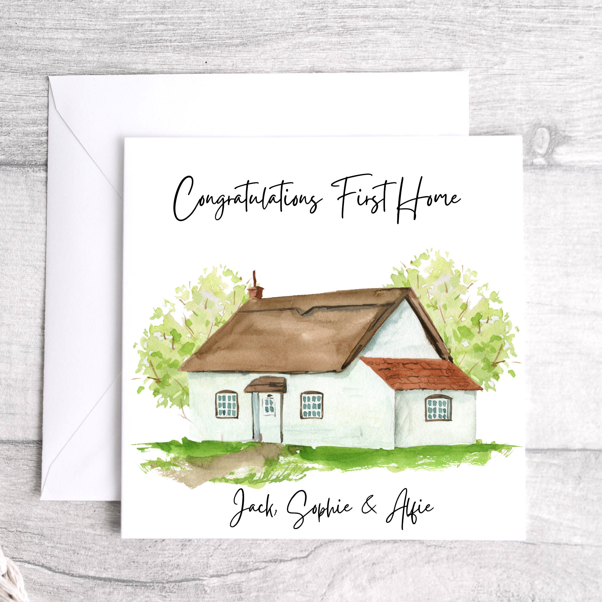 New Home Card / First Home Card Personalised New Home Card - Etsy UK