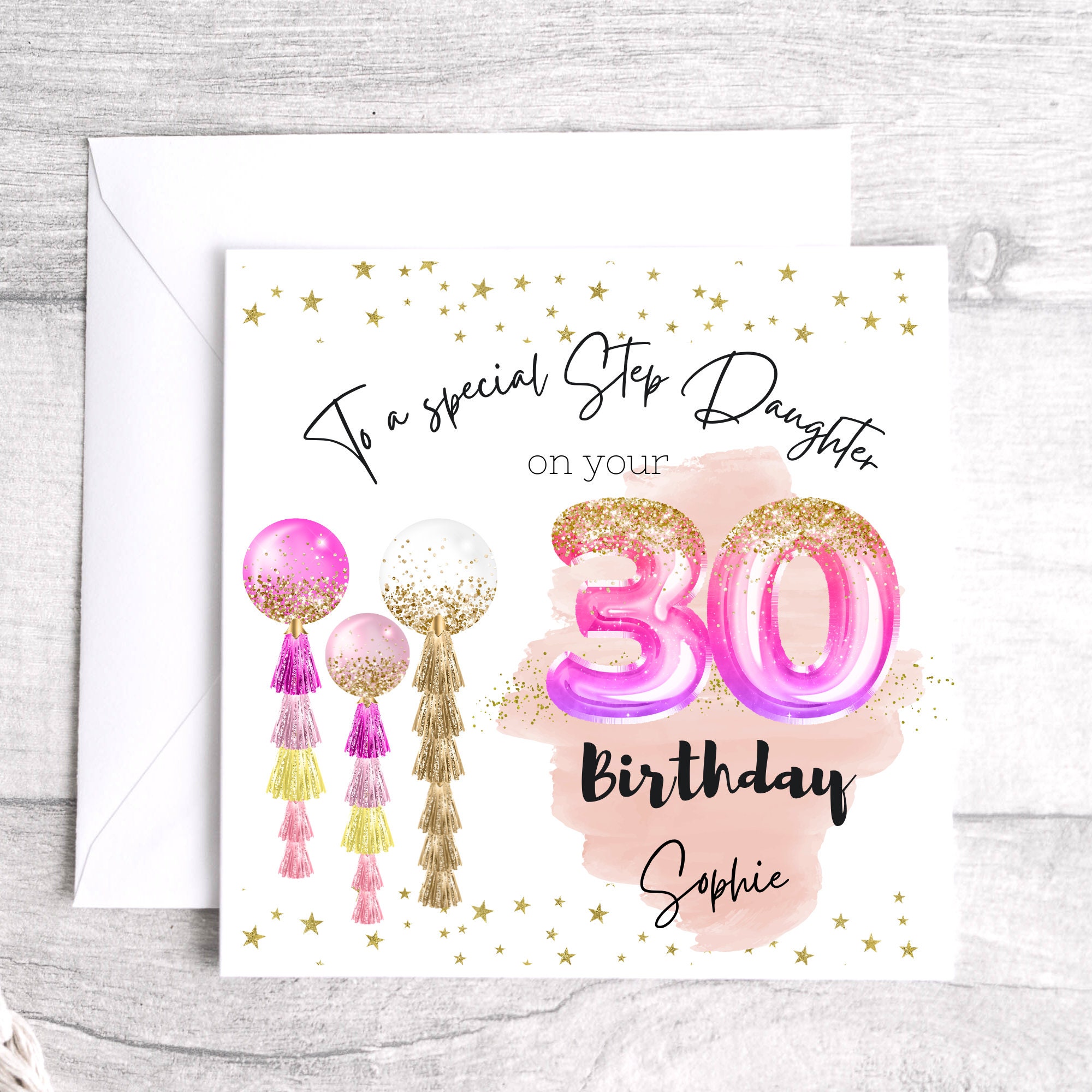 30th Birthday Card Personalised 30th Birthday Card Age 30 - Etsy UK