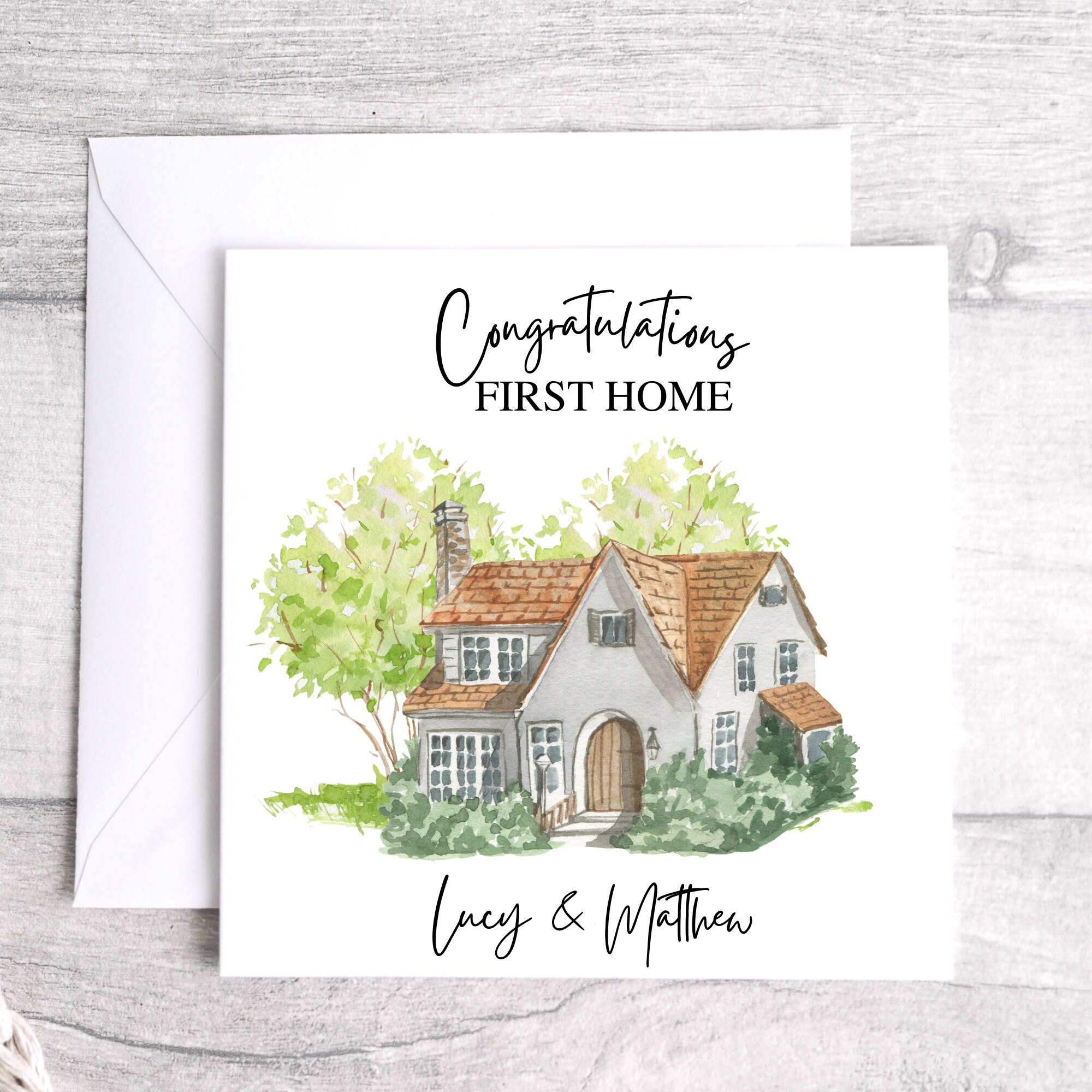 New Home Card / First Home Card Personalised New Home Card - Etsy UK