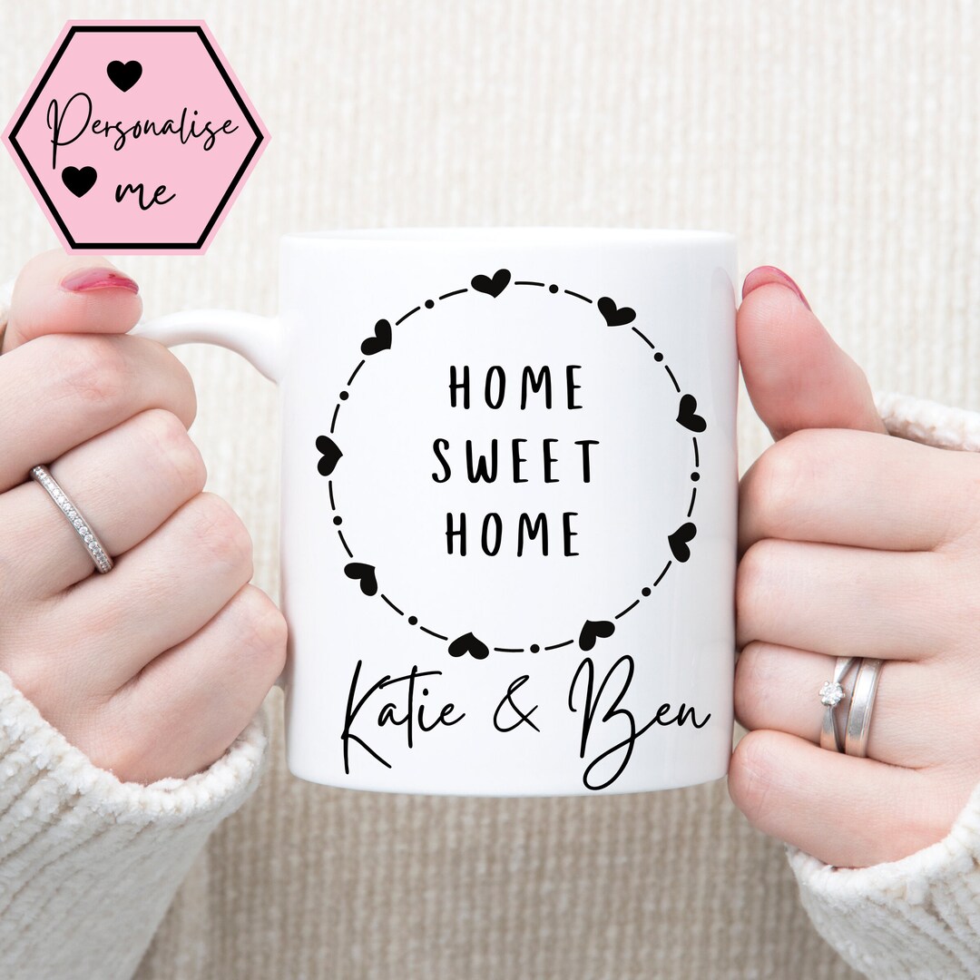 Home Sweet Home Personalised Mug's | New Home Gift | Our First Home ...