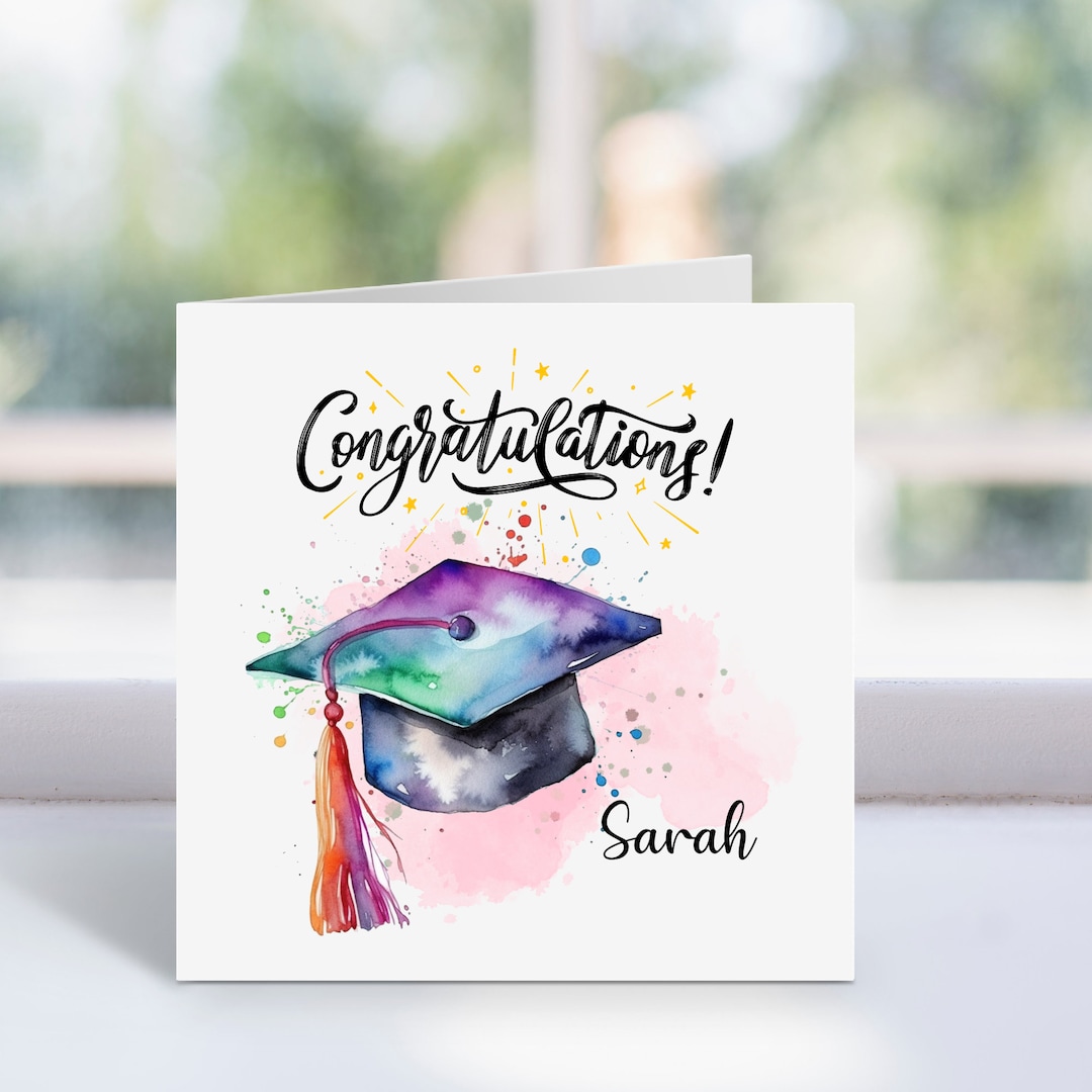 Graduation, School Leaver 2023 Exam Congratulations Card ...