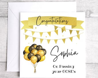 GCSE Congratulations Card GCSE Results Card A-levels - Etsy UK
