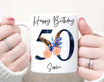 Personalised 50th Mug 50th Mug Fifty Mug Gift Mug - Etsy UK