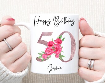 Personalised 50th Mug 50th Mug Fifty Mug Gift Mug - Etsy UK