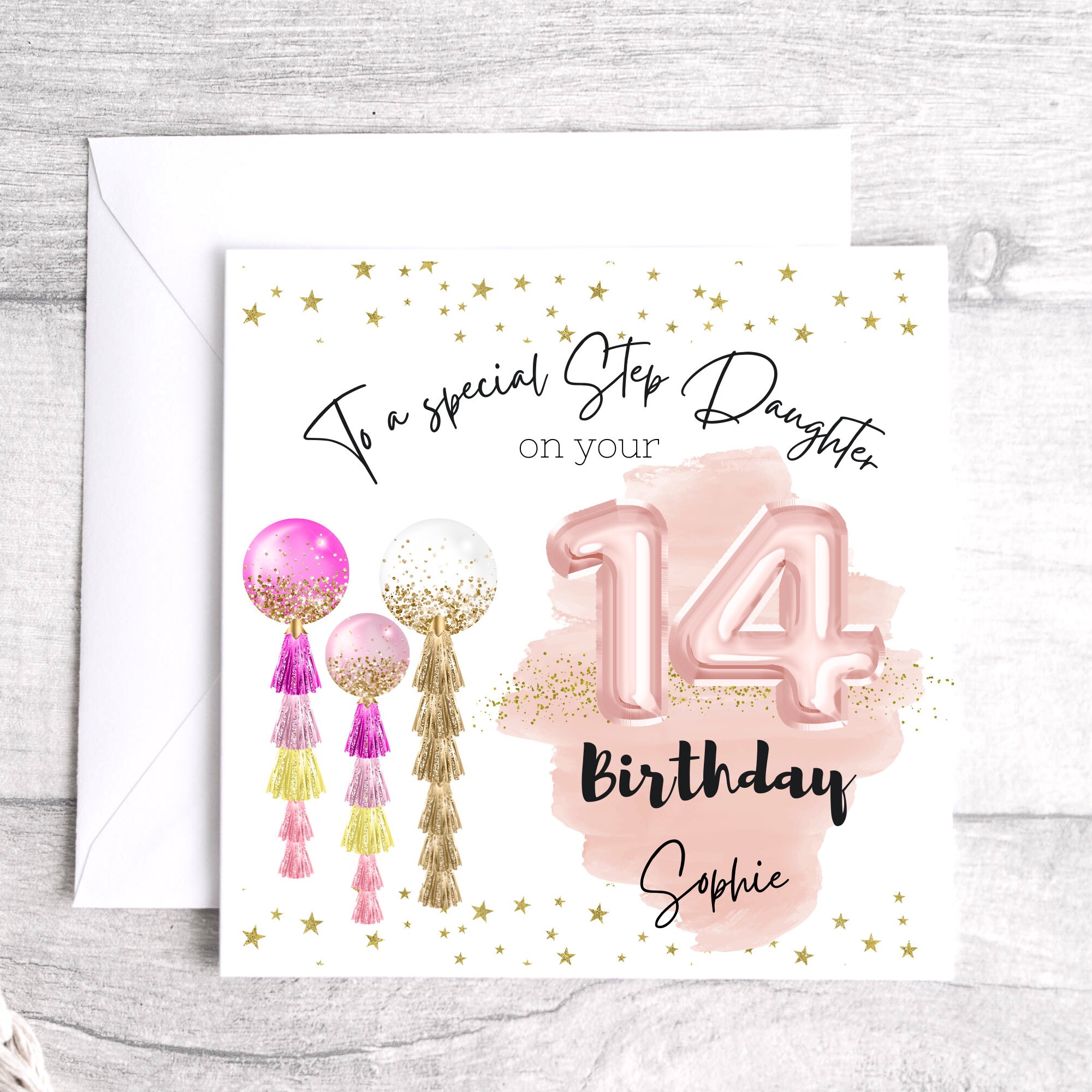 14th Birthday Card Personalised 14th Birthday Card Age 14 - Etsy