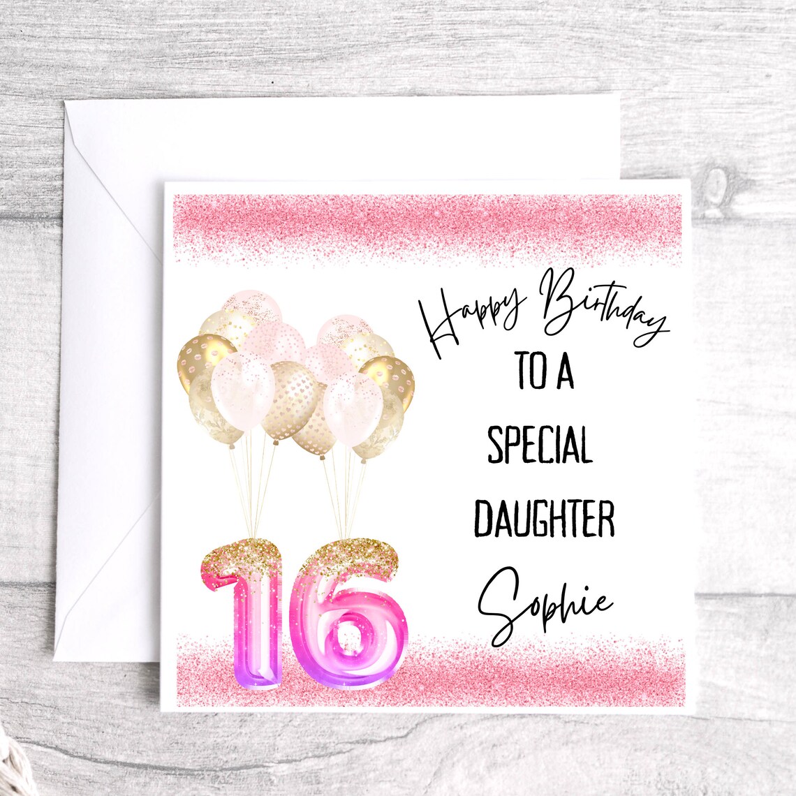 16th Birthday Card Personalised 16th Birthday Card Age 16 - Etsy