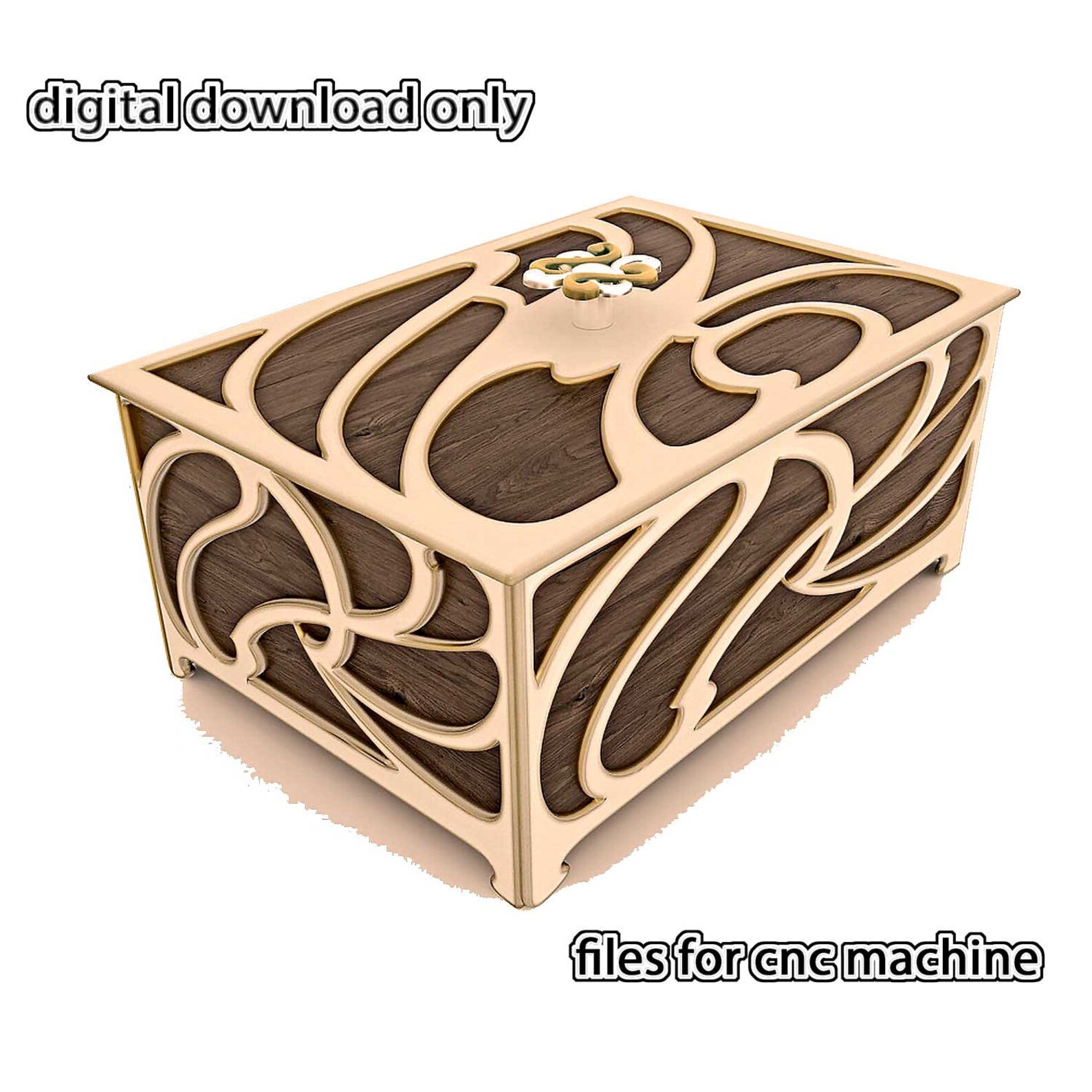 Carved boxes in 3d box stl model carved boxes in 3d jewelry | Etsy