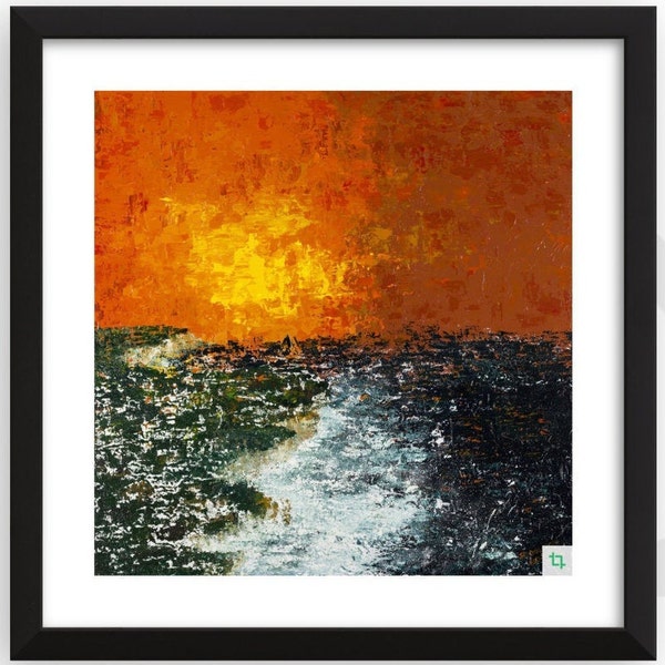 Mixed Media Beach Painting - Etsy