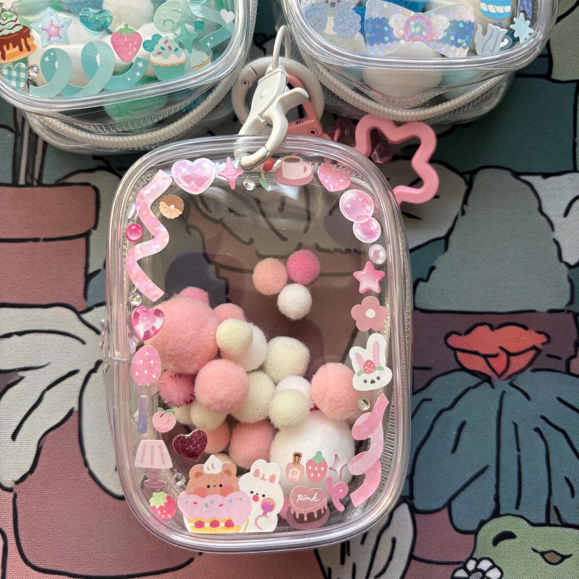 Clear Bag Keychain | Clear Pouch Display Keychain - Etsy