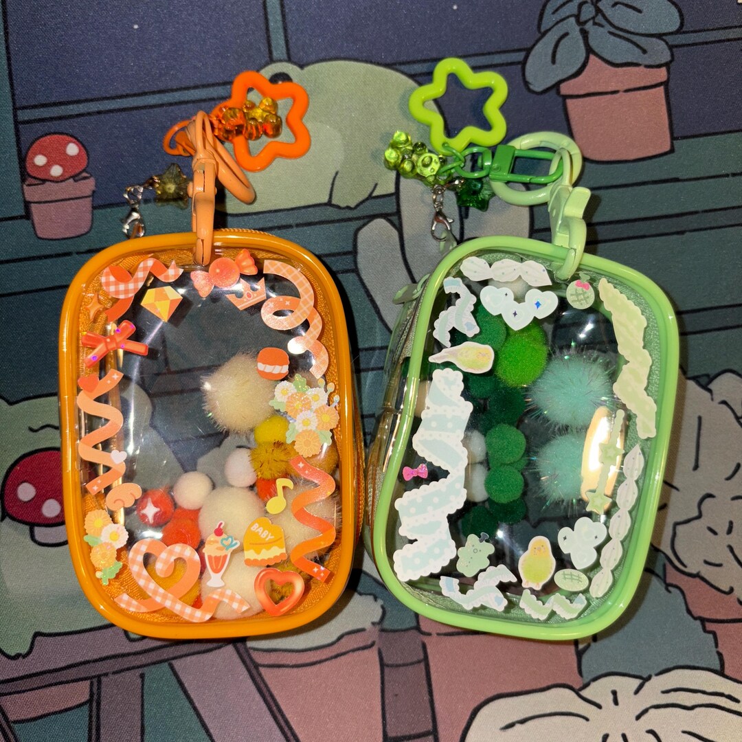 Clear Bag Keychain Clear Pouch Display Keychain - Etsy