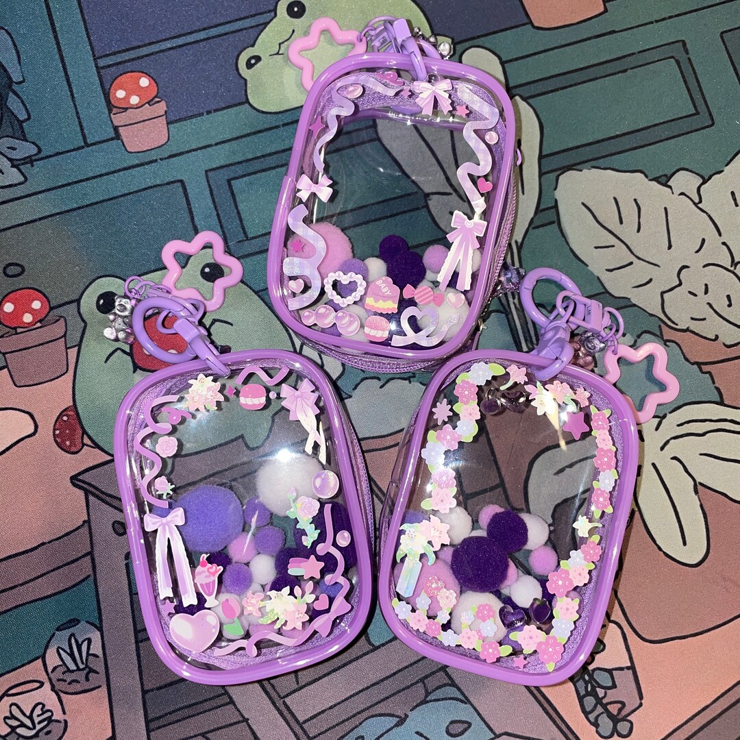 Clear Bag Keychain Clear Pouch Display Keychain - Etsy