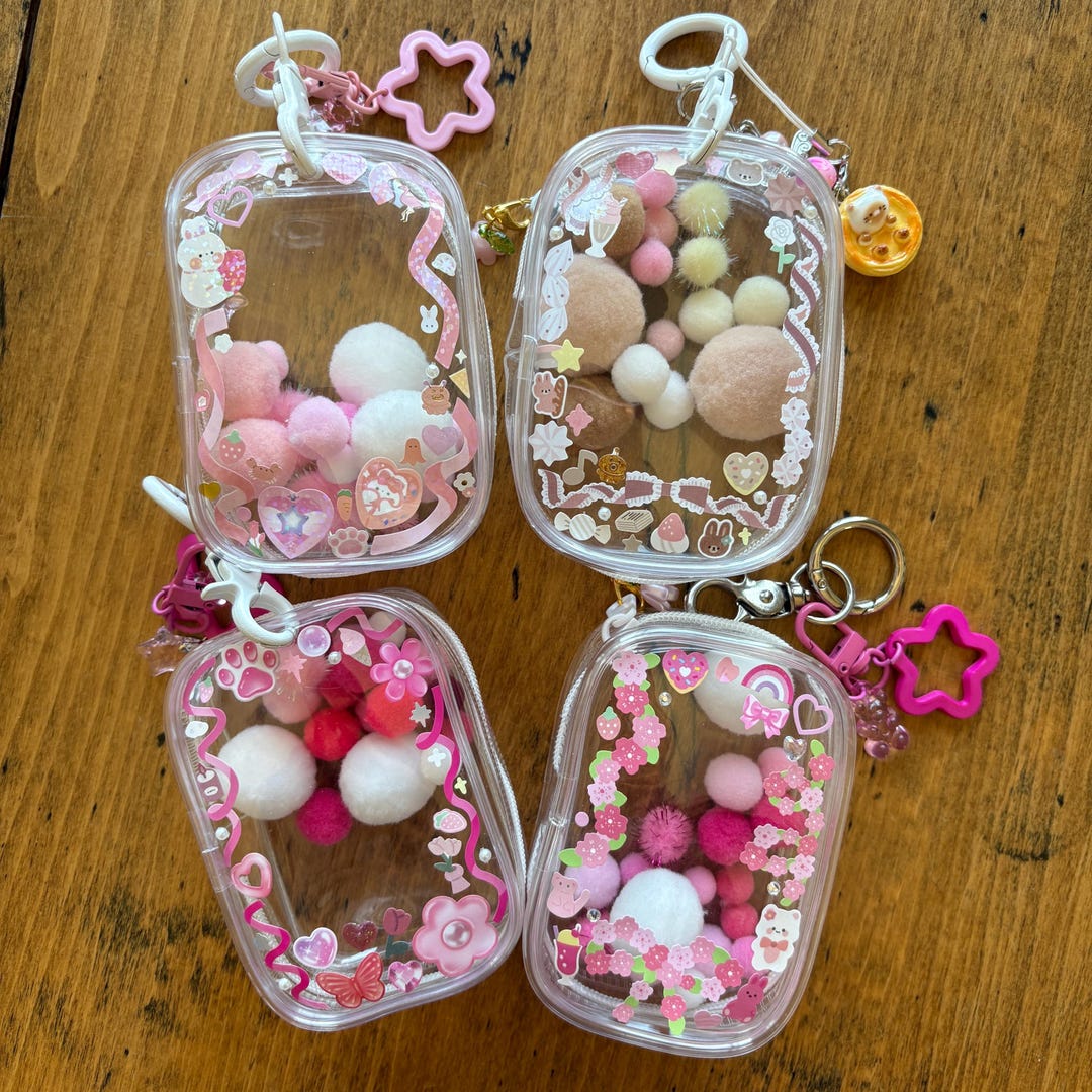 Clear Bag Keychain | Clear Pouch Display Keychain - Etsy