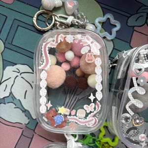 Clear Bag Keychain | Clear Pouch Display Keychain - Etsy