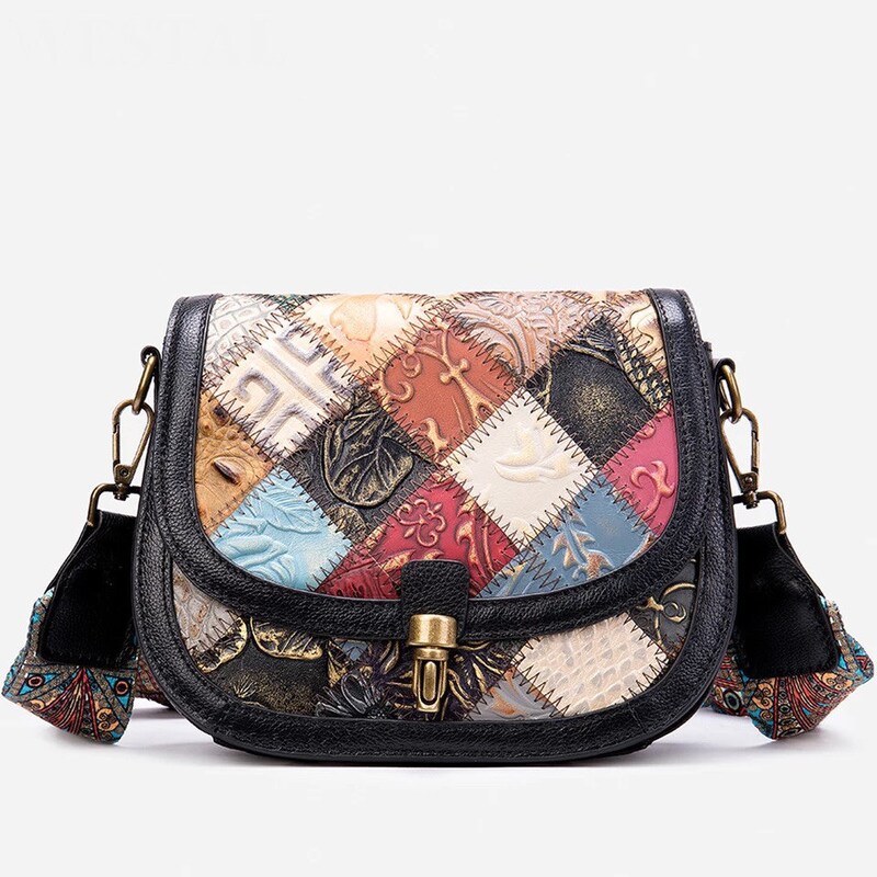 Patchwork Leather Bags - Etsy