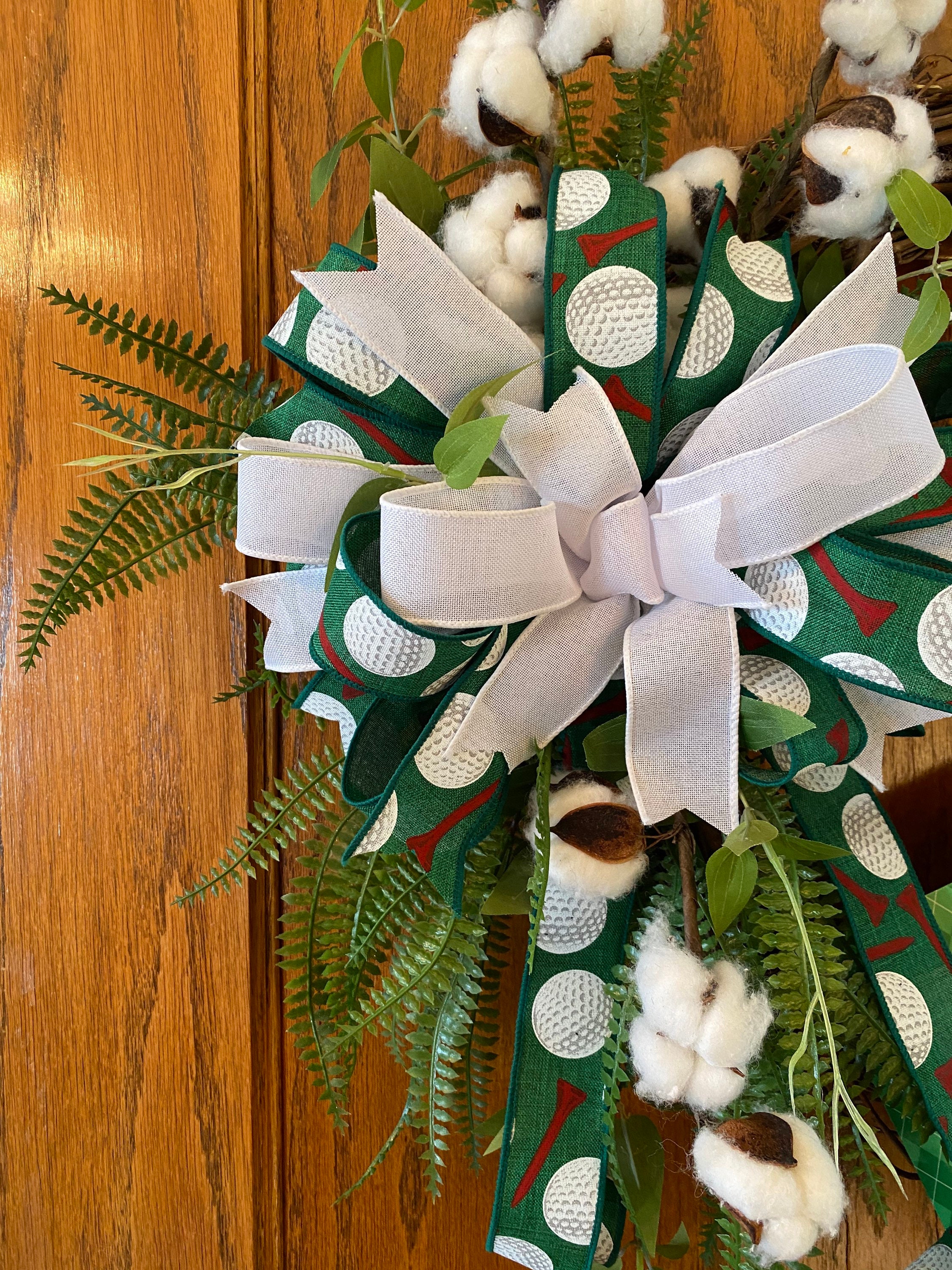 Front Door Golf Wreath, Spring Time Decor, Summer Porch Wreath ...