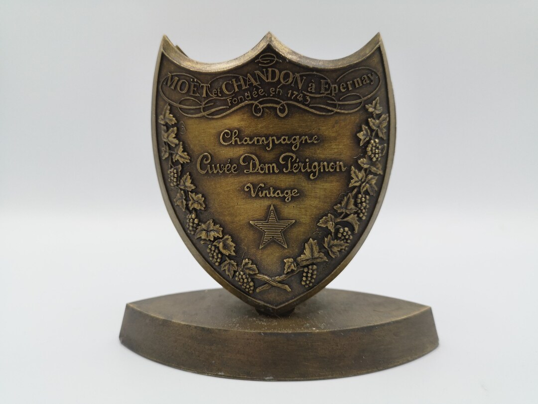 Splendid Massive Vintage Dom Perignon Champagne Menu Holder ...