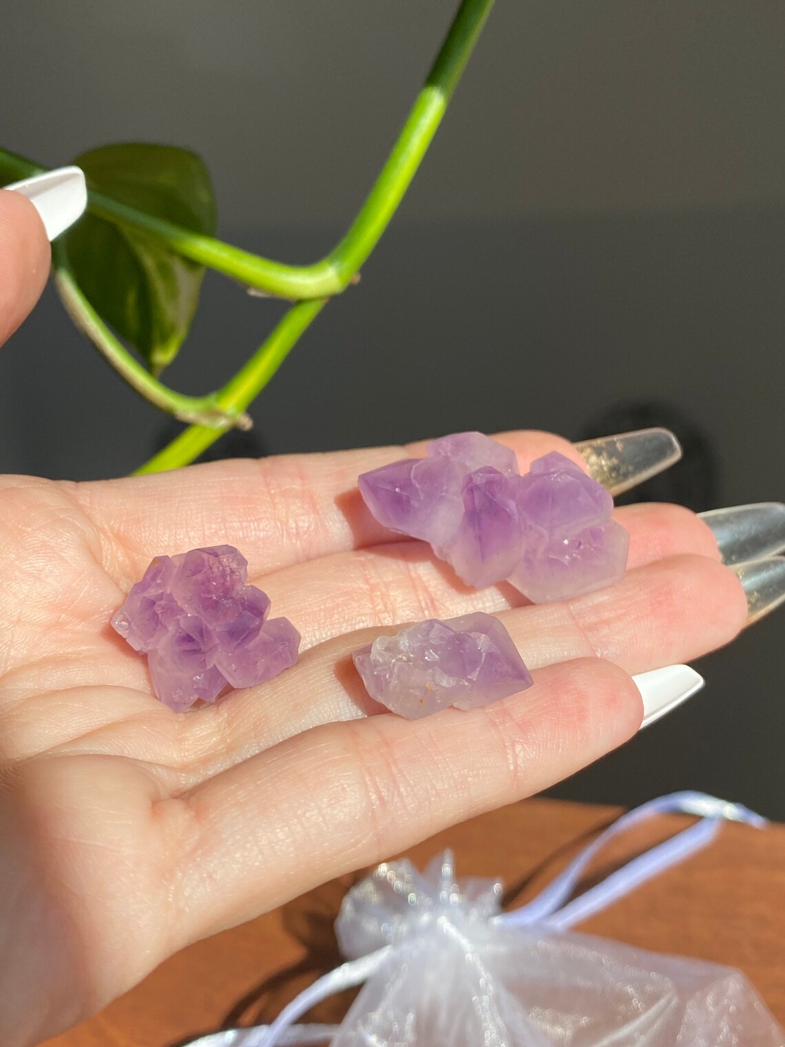 Amethyst Natural Amethyst Flower Crystals - Etsy