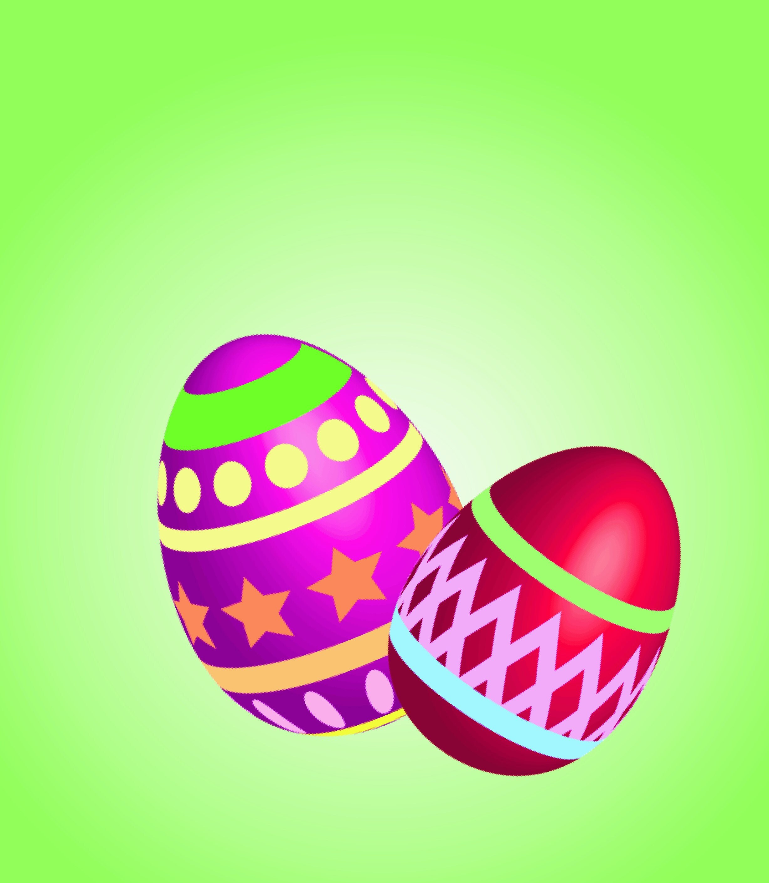 Easter Eggs Clipart, Digital Download, Easter Pintables, Egg Painting ...