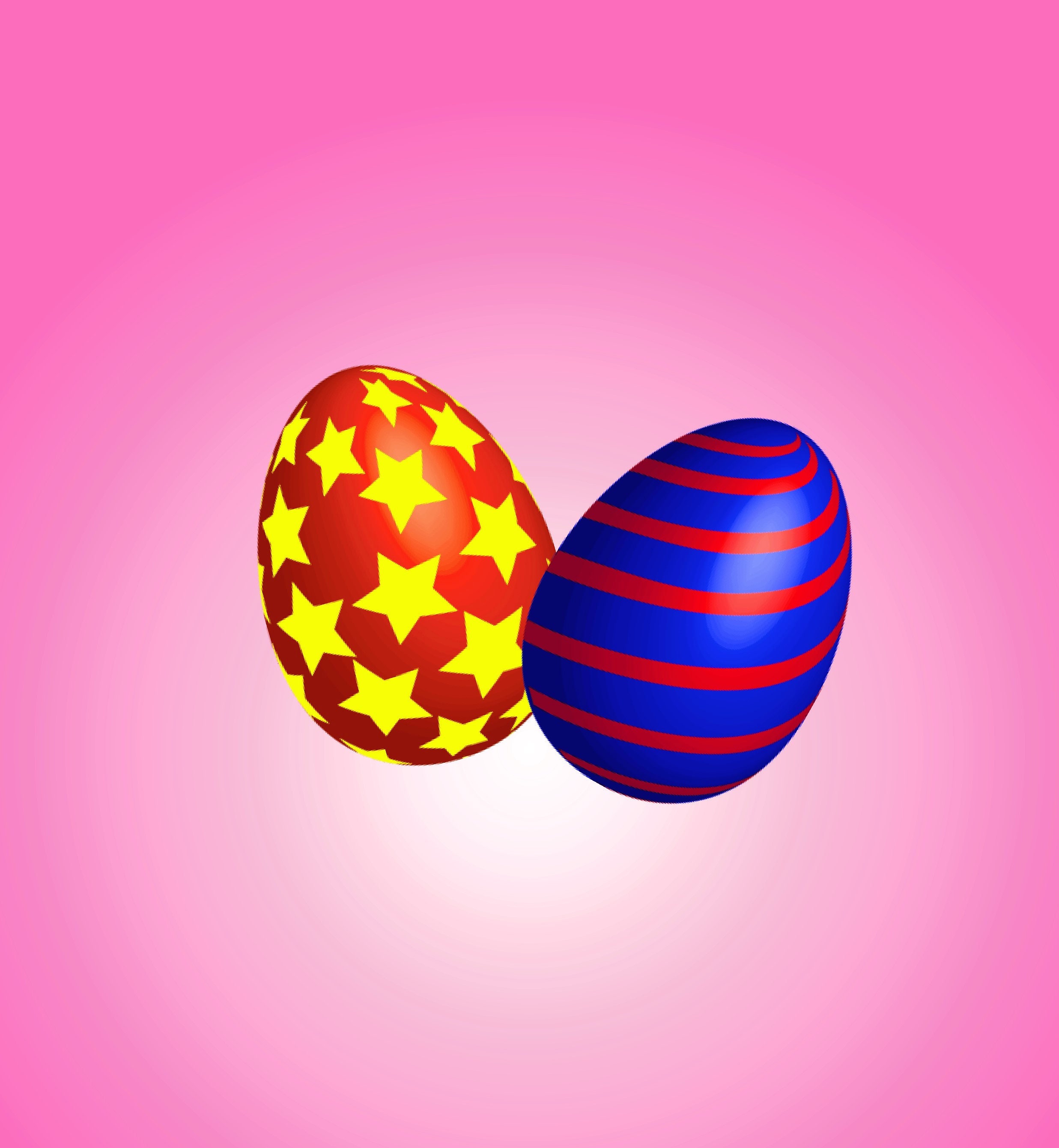 Easter Eggs Clipart, Digital Download, Easter Pintables, Egg Painting ...