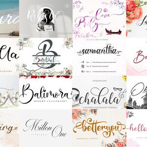Over 300 Handwritten Font Bundle, Handwriting Font, Calligraphy Font, Script Font, Cricut ...