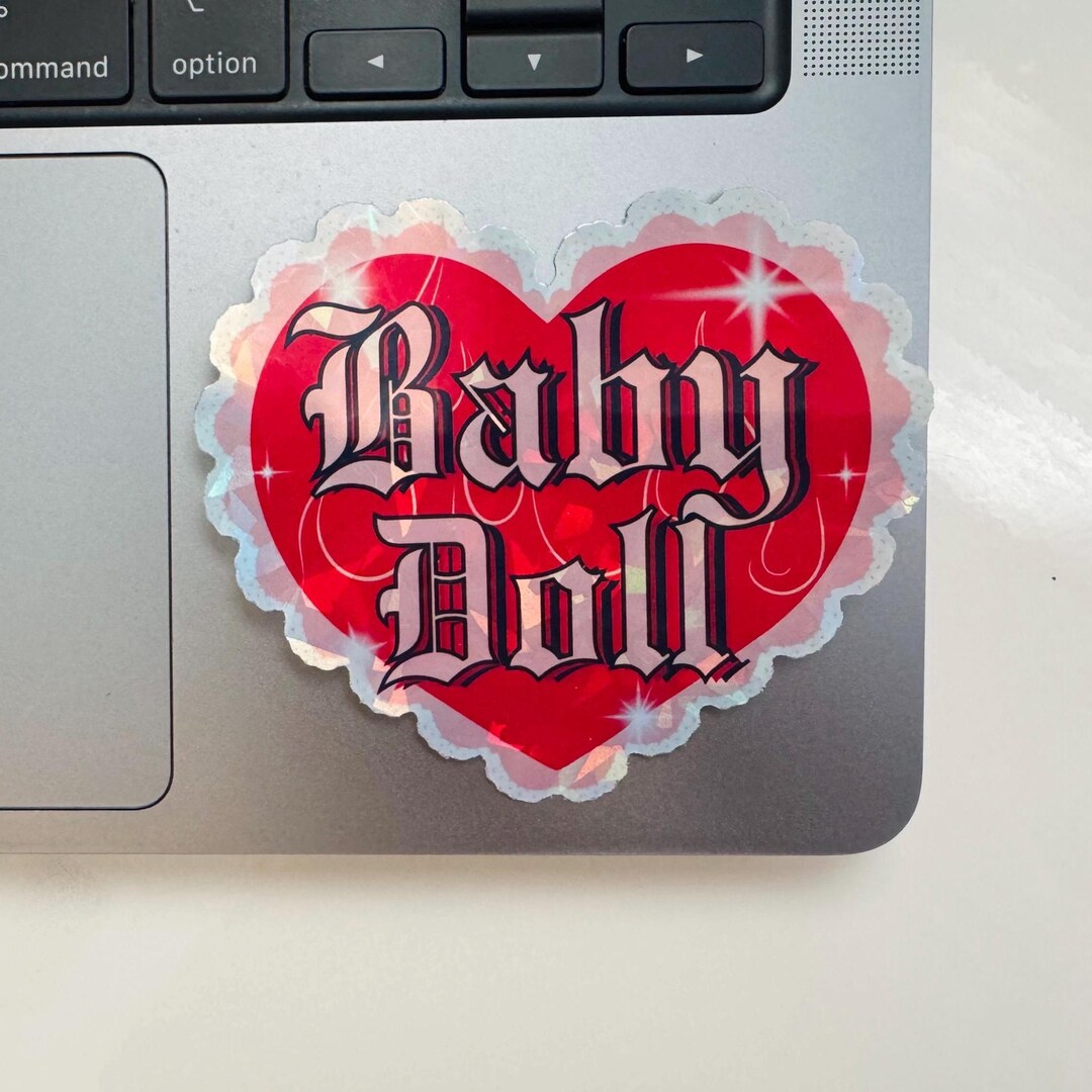 Babydoll or Choke Me Diamond Holographic Sticker | Handmade | Kinky ...