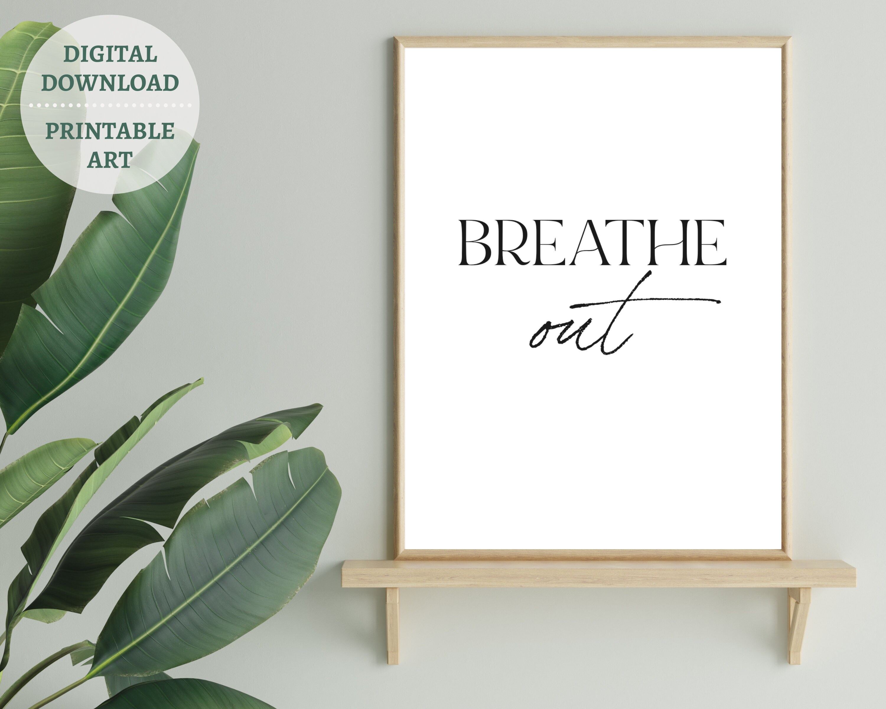 Calming office wall decor set of 3 digital prints work from | Etsy