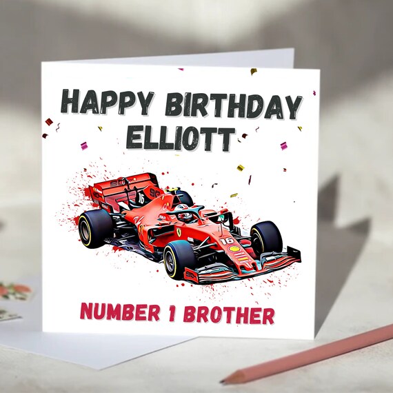 Blank Cards Greeting Cards Ferrari F1 Racing Car Motorsport card etna ...