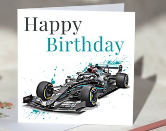 F1 Birthday Card | Etsy