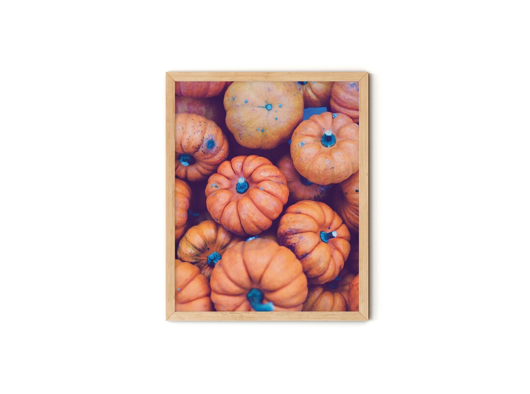 Halloween Pumpkins Print, Halloween Decor, Autumn Art, Halloween Art ...