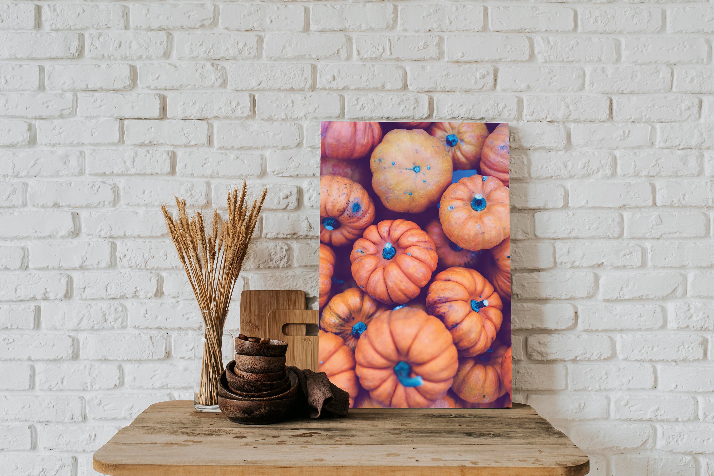 Halloween Pumpkins Print Halloween Decor Autumn Art - Etsy