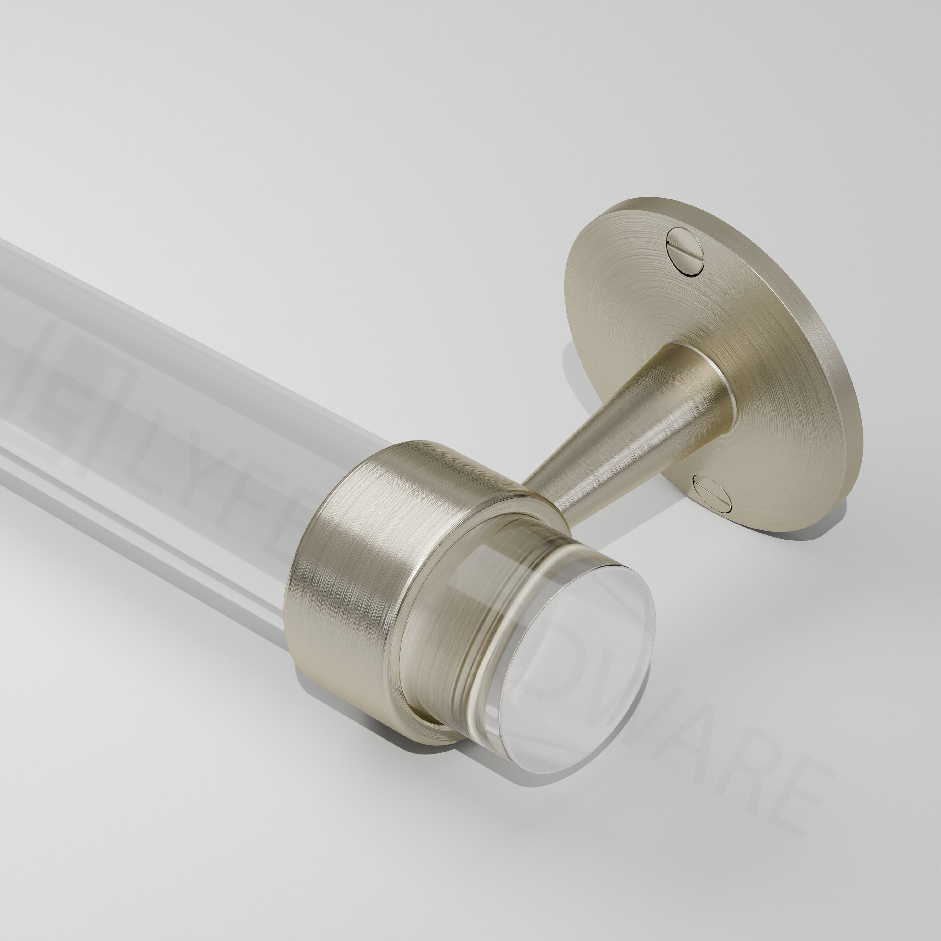 Deco Acrylic Towel Bar | Art Deco Inspired, Elegant Lucite Bar, Stylish ...