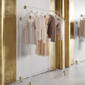 Acrylic Rolling Rack | Contemporary Display Solution, Transparent ...