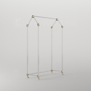 Acrylic Rolling Rack | Contemporary Display Solution, Transparent ...