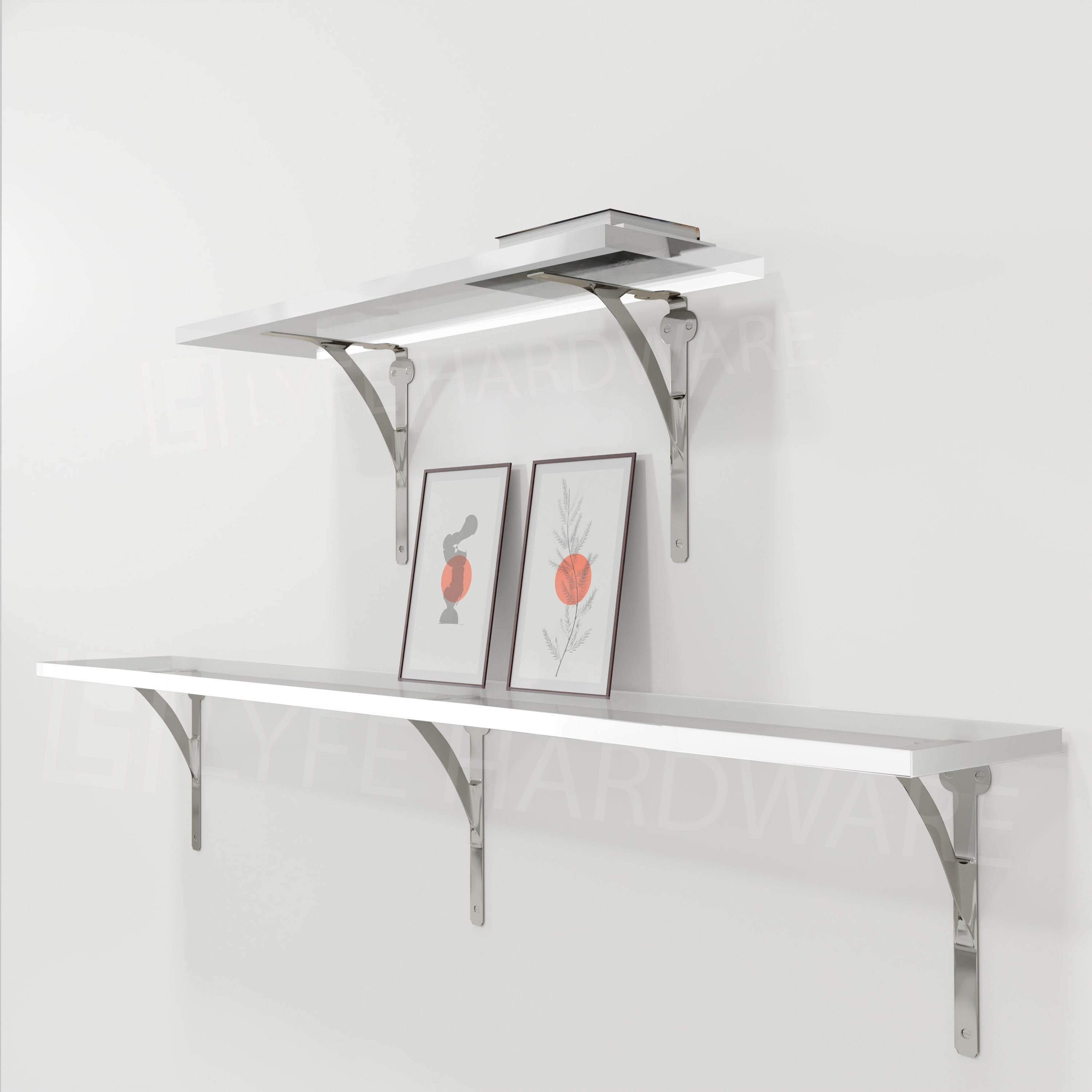 Acrylic Lucite Shelf Rack | Retail Display Shelf | Closet Organizer or ...