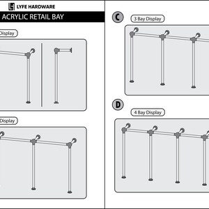 Acrylic Retail Display | Modern Showcase Solution, Clear Lucite Design ...