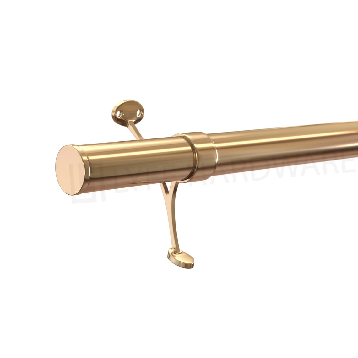 Custom Polished Brass Bar Foot Rail Kit High Quality Metal - Etsy