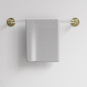 Acrylic Lucite Towel Bar | Bathroom Towel Rod | Traditional Towel Rack ...
