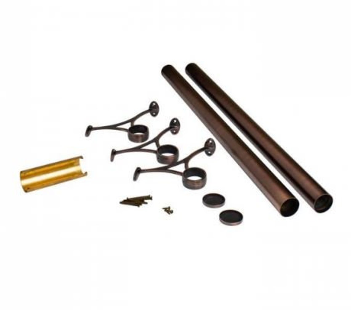 Custom Antique Copper Bar Foot Rail Kit High Quality Metal | Etsy