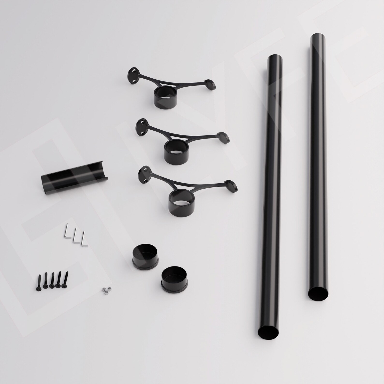 Custom Matte Black Bar Foot Rail Kit High Quality Metal Bar - Etsy