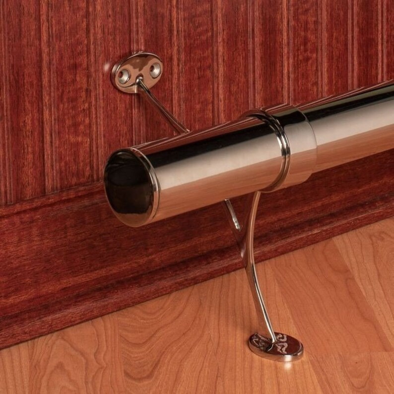 Custom Polished Stainless Steel Bar Foot Rail Kithigh Quality | Etsy